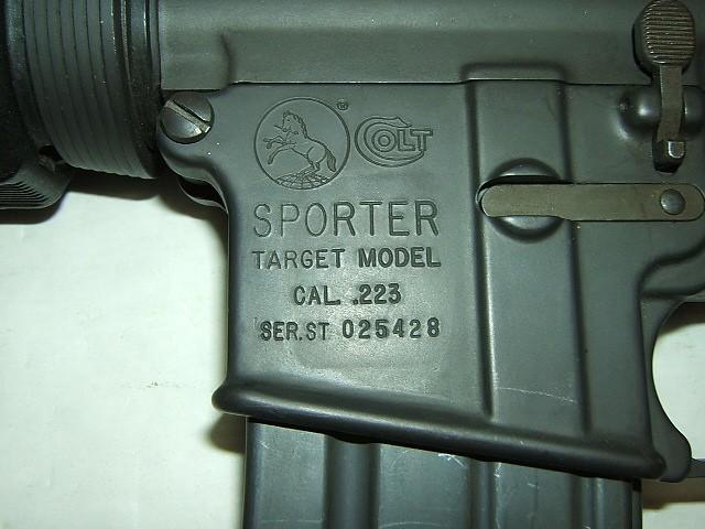 Colt Sporter Target Pre Ban Model .223 1/7 Twist For Sale at GunAuction ...