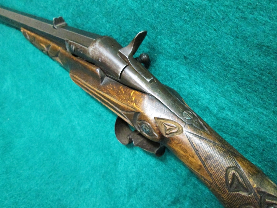 Flobert - Belgium Made Rifle Easter Island Totem Design 8mm Rimfire ...