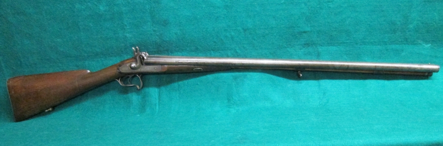 Belgium Made Mid 1800s Side By Side Muzzle Loader W/Damascus Barrels ...