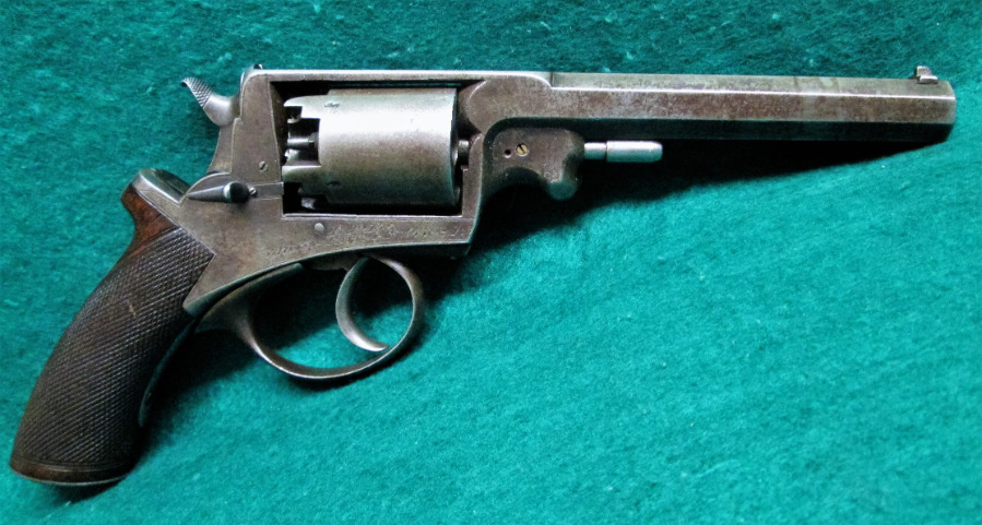 BEAUMONT - ADAMS PATENT 1851 FIRST WORKING DOUBLE ACTION CIVIL WAR REVOLVER