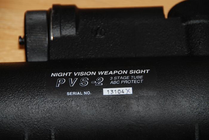 Us Military Night Vision Scope For M16 Model Pvs-2 For Sale at ...