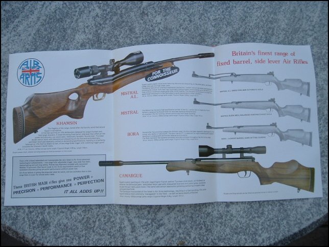 2 Early AIR ARMS Gun Brochures - SHAMAL etc. - Picture 2