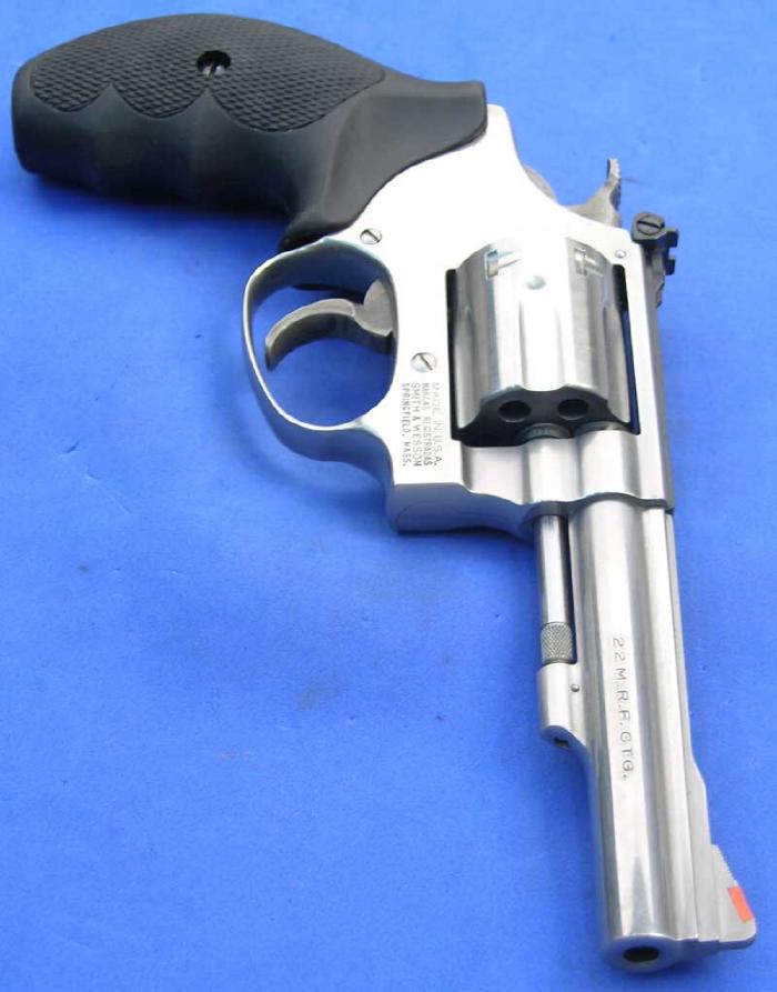 Smith & Wesson Model 651 Kit Gun .22 Magnum Revolver-Stainless For Sale at GunAuction.com - 8327124
