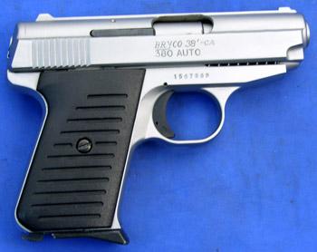Bryco Model 38 .380 ACP Semi-Auto Pistol-Chrome
