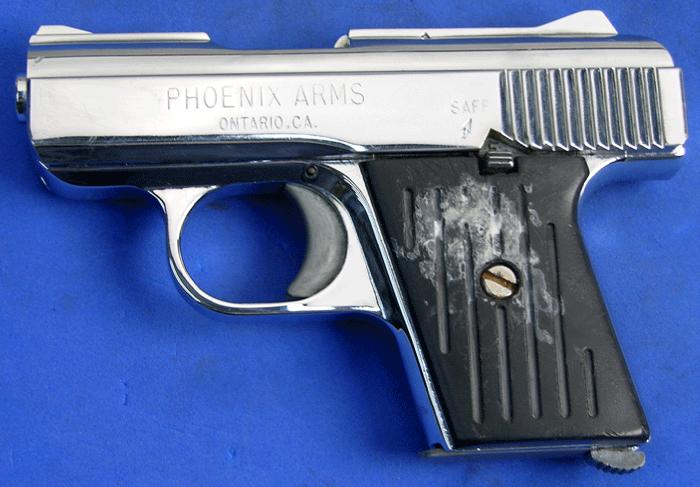 Phoenix Arms - Ontario, Ca Model Raven .25 Acp Semi-Auto Pistol-Chrome ...