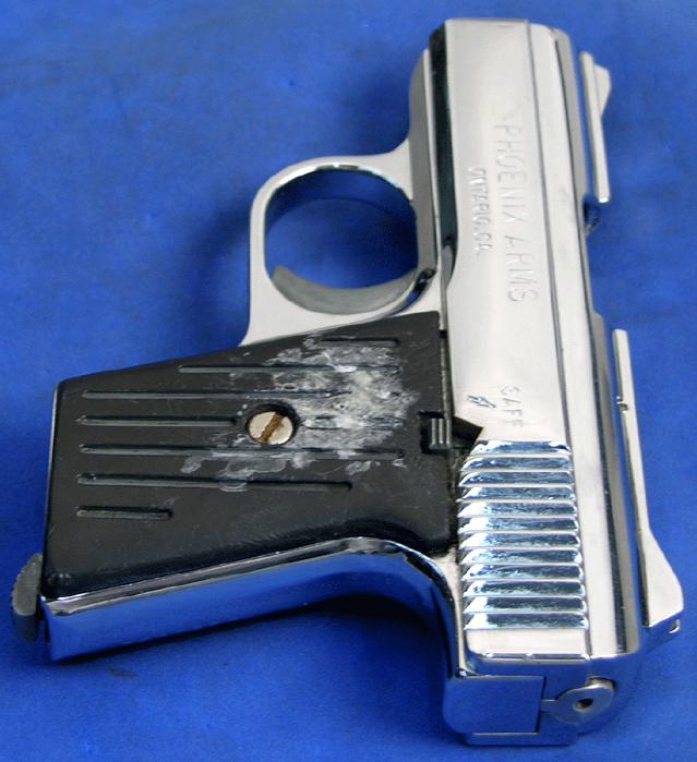 Phoenix Arms - Ontario, Ca Model Raven .25 Acp Semi-Auto Pistol-Chrome ...