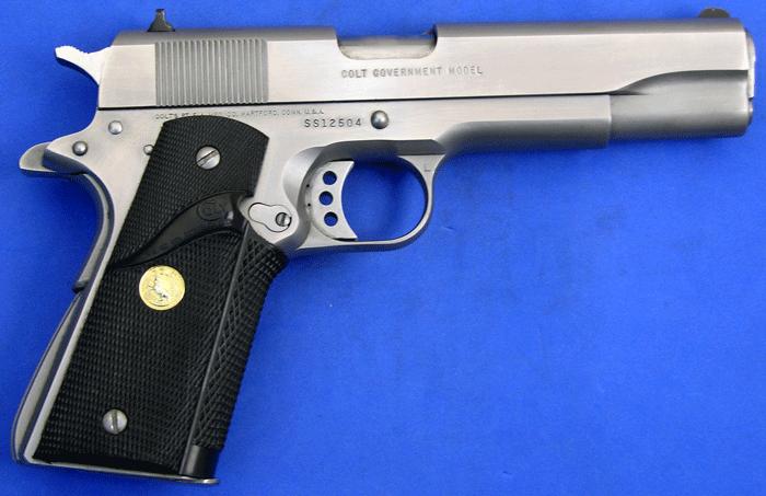 Colt Mk Iv Series 80 Government Model .45acp-Stainless For Sale at ...