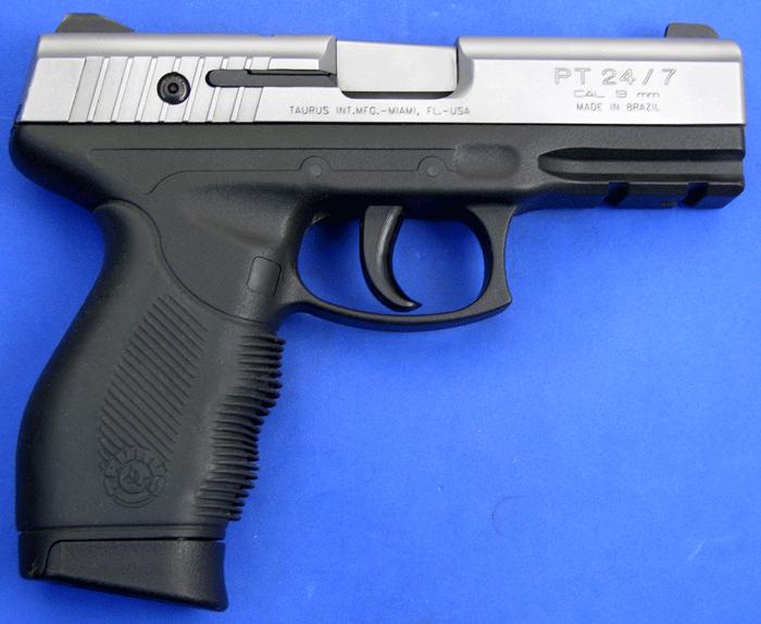 Taurus Pt 24/7 9mm Semi Auto Pistol-Stainless For Sale at GunAuction ...