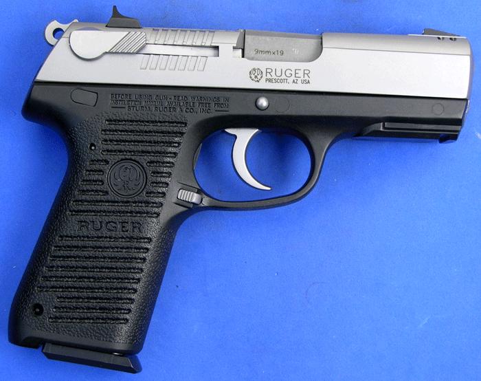 Ruger Model Kp95 9mm Semi-Auto Pistol-Stainless For Sale at GunAuction.com - 9067176