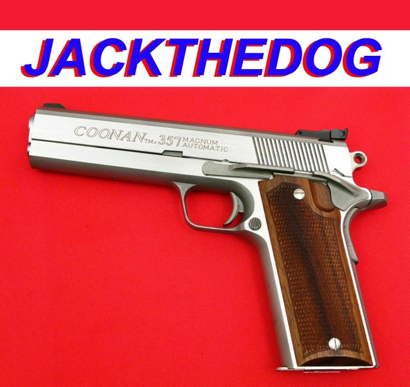 Coonan Arms - Model B .357 Magnum 1911...Stainless, Adj. Sights, Walnut ...