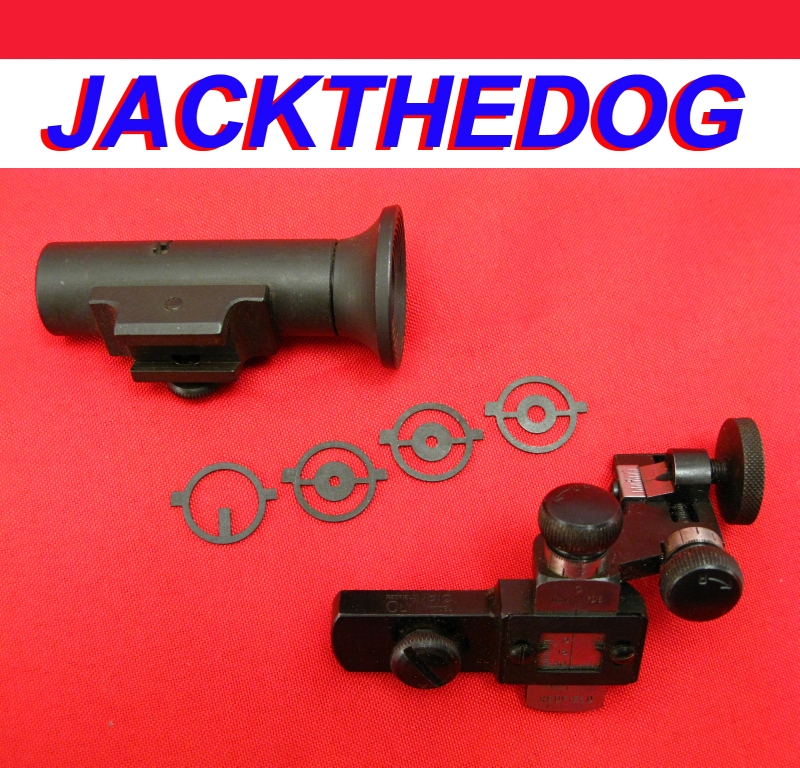 Redfield Olympic Target Sights Front & Rear W/ Inserts...Excellent...No ...