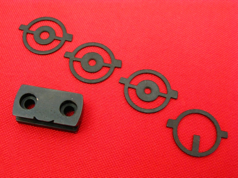 Redfield Olympic Target Sights Front & Rear W/ Inserts...Good Shape ...