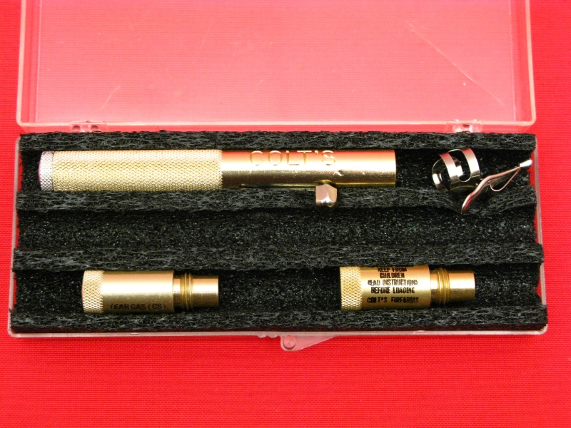 Colt'S Firearms - Tear Gas Pen 1960`S Vintage...W/ 2 Cs Gas Cartridges ...