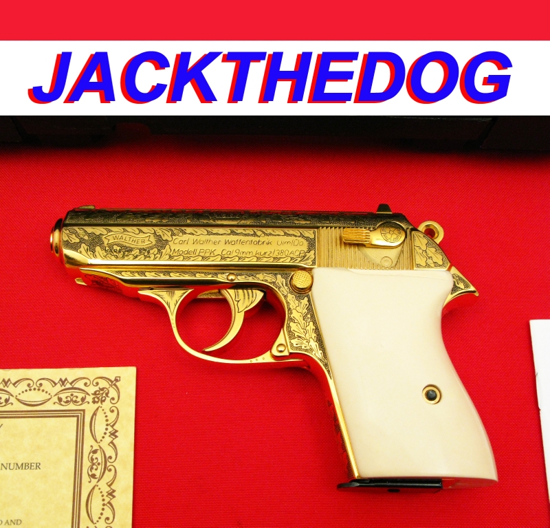 Walther - Ppk .380 Engraved Gold Plated, British Mi-6 Commemorative ...