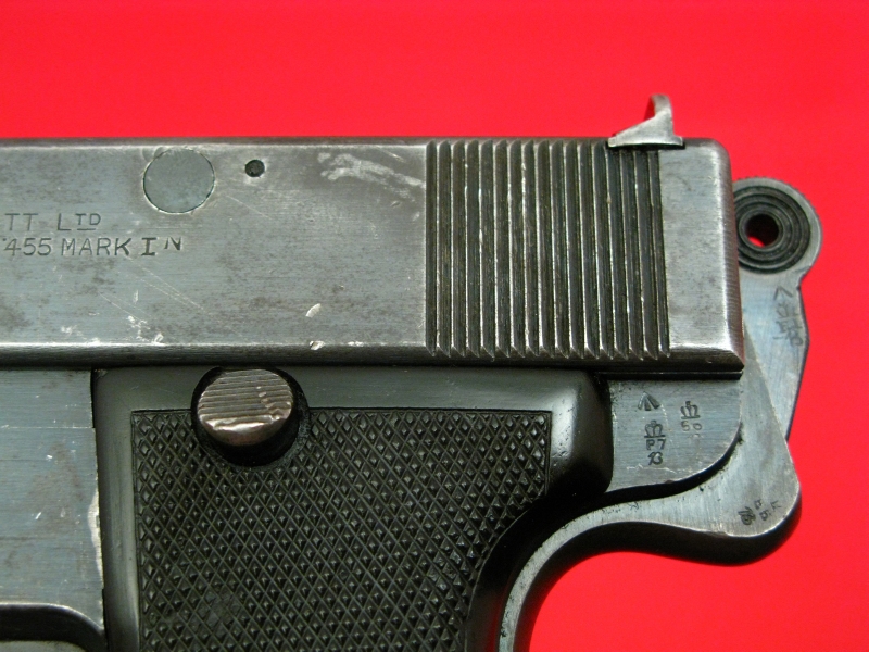 Webley & Scott Model 1913 Self-Loading Pistol .455 Mk 1 N Wwi British ...