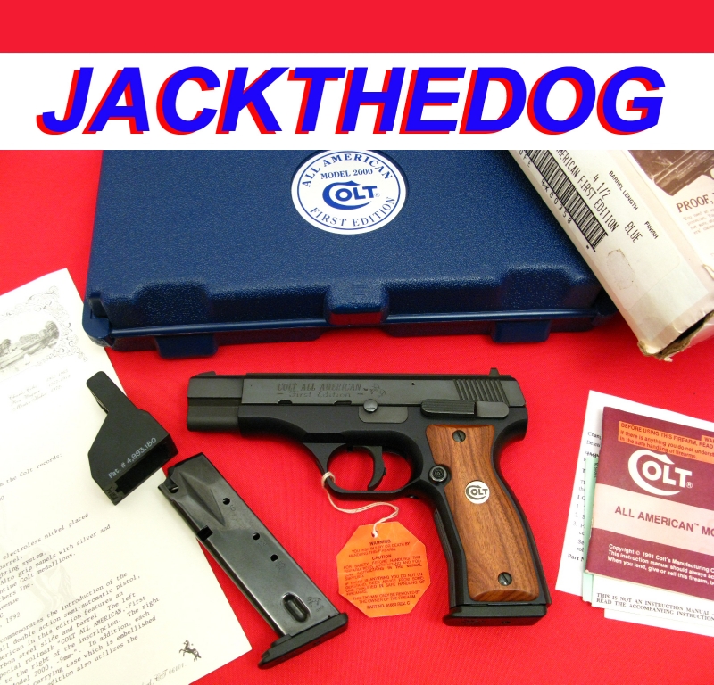 Colt All American Model 2000 First Edition Alloy Frame...Gorgeous, As ...