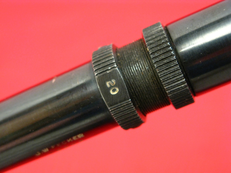 J.W. Fecker Champion 20x 1950`S Competition Rifle Scope W/ Mounts In ...