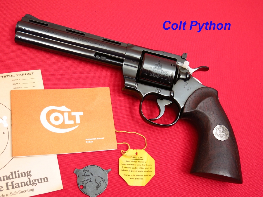 Colt U.S. Bicentennial Set 1776-1976...Python, Saa, Dragoon...As New In ...