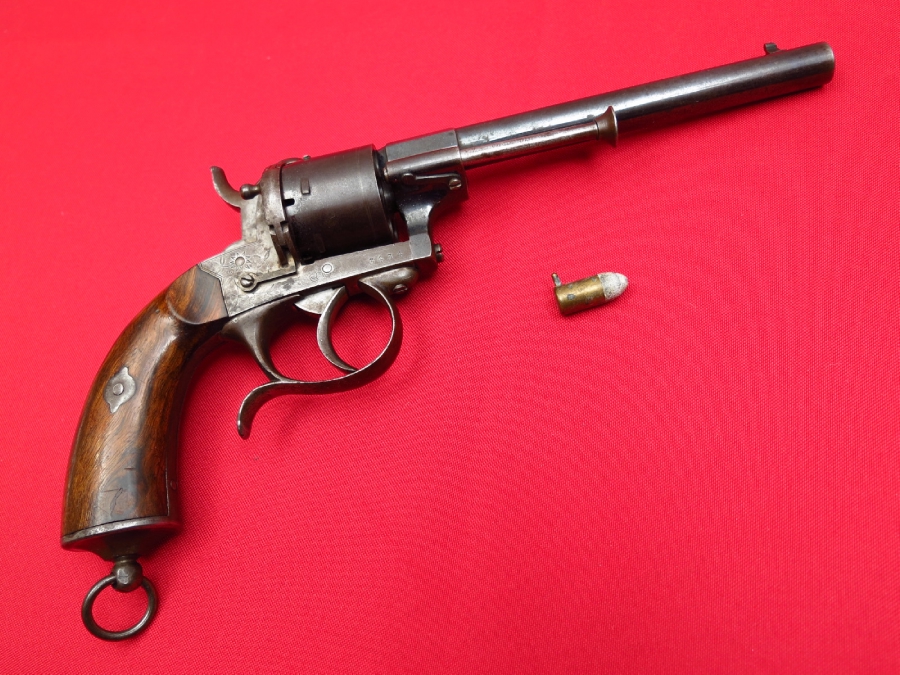 Lefaucheux Style Pinfire 9mm `Pdl` Marked...Nice Shape W/ Cartridge ...