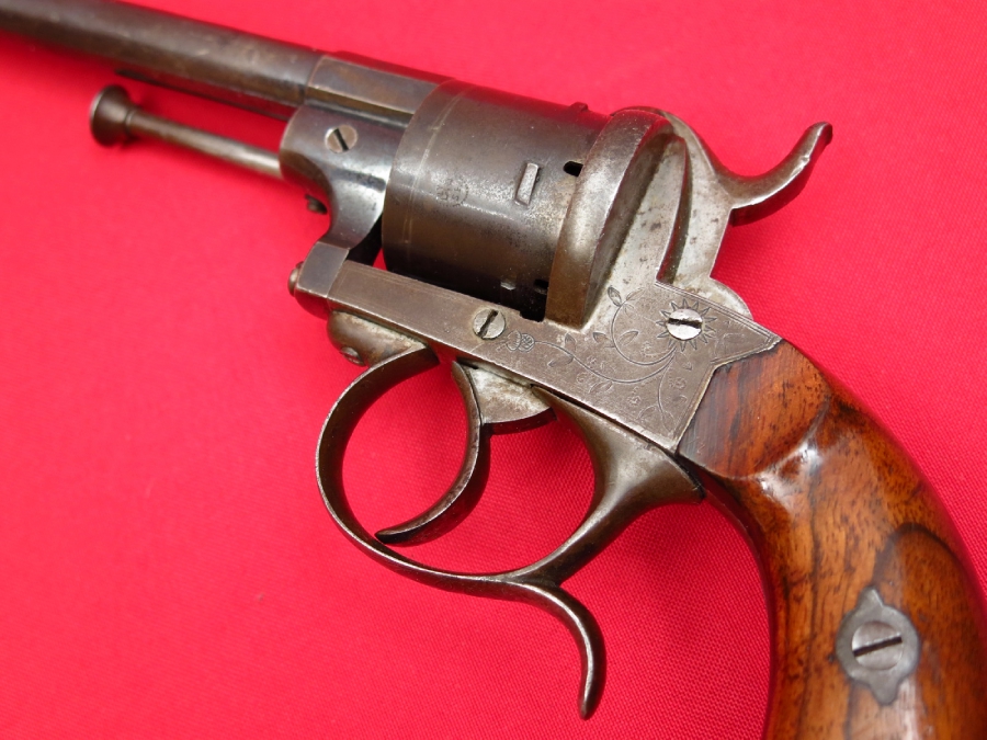 Lefaucheux Style Pinfire 9mm `Pdl` Marked...Nice Shape W/ Cartridge ...