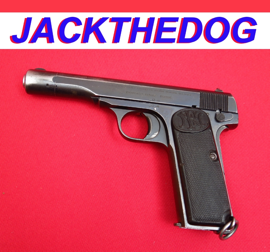 FN - MODEL 1922 CROWN/W DUTCH CONTRACT .380 ACP, Matching, Non-Import, C&R