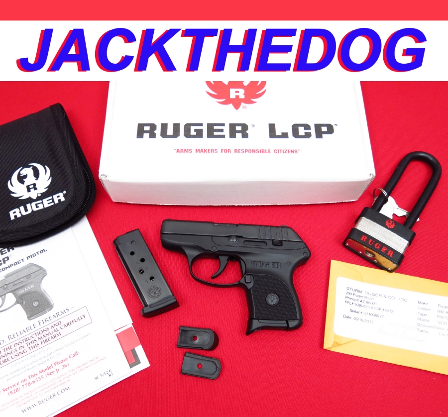 Ruger Lcp .380 Acp Ultra-Light Concealable Carry Gun...As New In Box ...