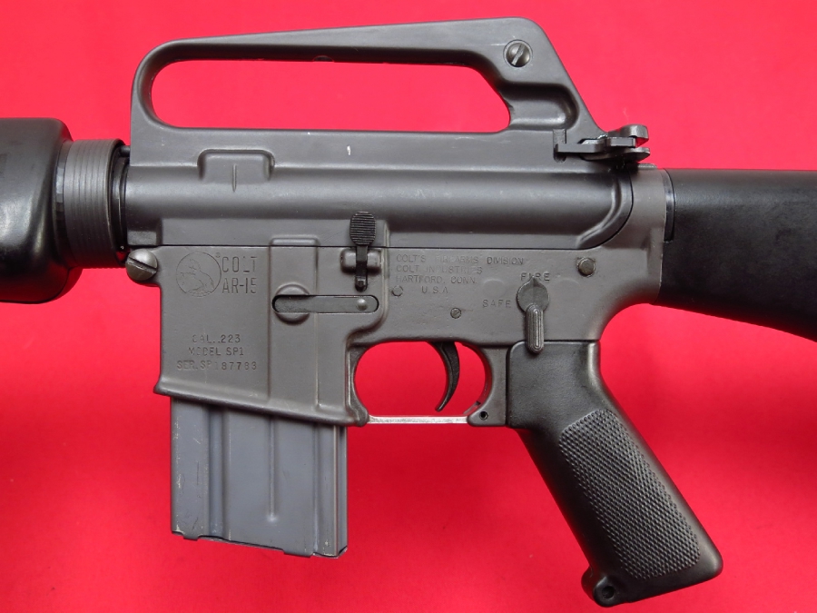 Colt Ar-15 Model Sp1 .223 Slab-Side, Triangle Guard, Lug...Pre-Ban, Mfd ...