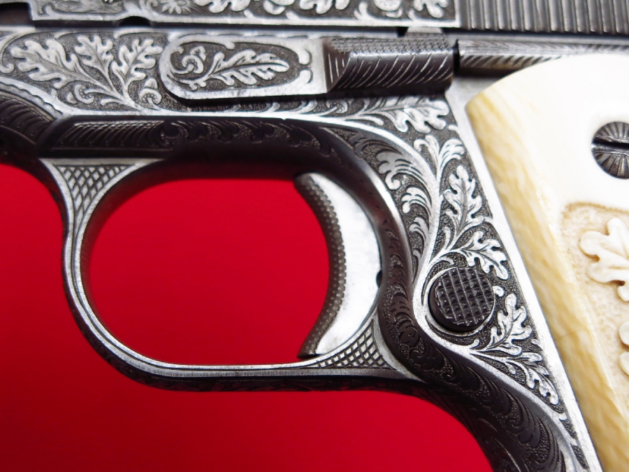 Colt 1911a1 U.S. Army .45 Wwii...Vintage German Engraving, Ivory Grips ...