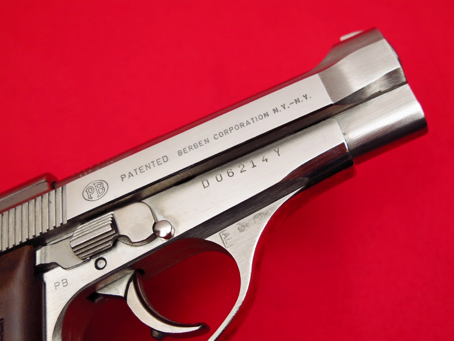 Beretta Model 85bb Cheetah .380 Nickel W/ Wood Grips...Made In Italy ...