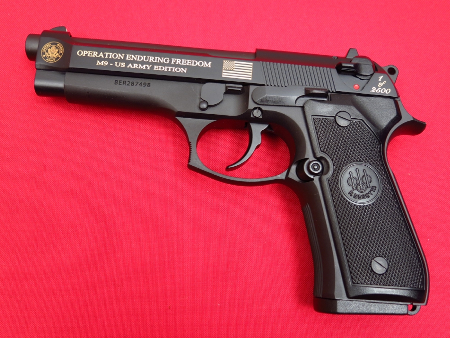 Beretta M9 / 92fs Operation Enduring Freedom U.S. Army Ltd Ed...As New ...