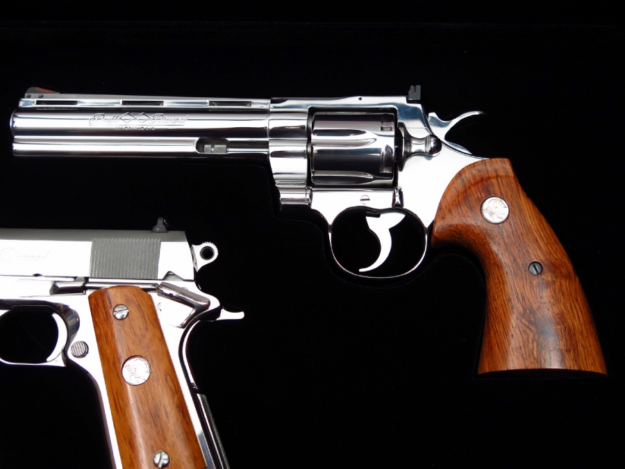 Colt 1986 Double Diamond Set Python .357/Officers .45...Bright ...