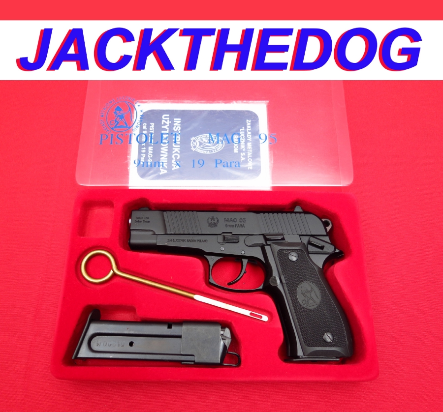Lucznik/Radom Mag-95 9mm Scarce Polish Pistol...As New W/ 2 Matched ...