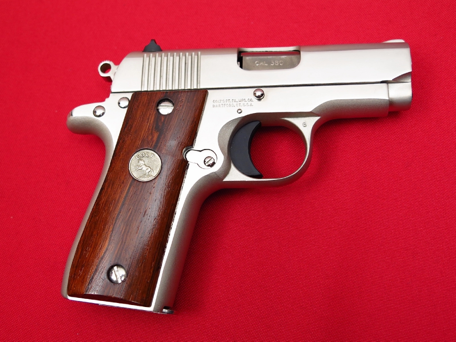 Colt Mustang Plus Ii .380 Scarce Bright Nickel...Nice Shape In Box...No ...