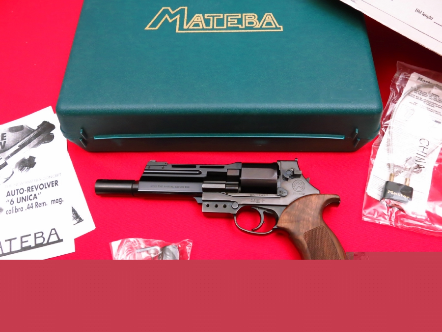 Mateba Unica 6 .44 Magnum Semi-Automatic Revolver...Scarce...As New In ...
