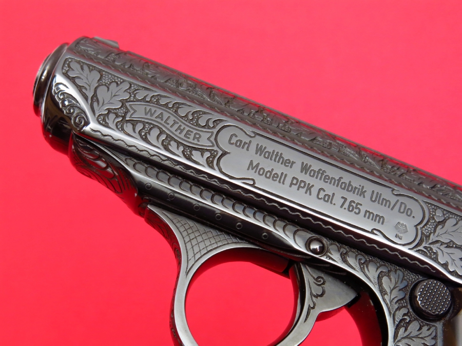 Walther Ppk Factory Engraved 7.65mm...Made In Germany...Mint In Case ...