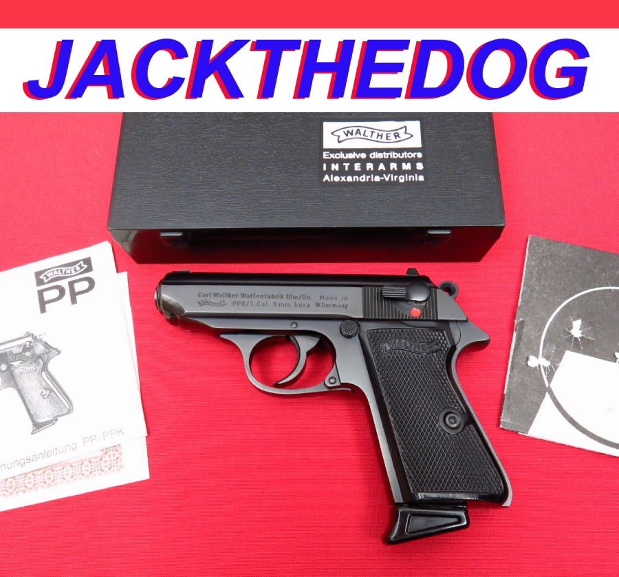 Walther Ppk/S `Made In Germany`...Mfd 1977, Near New...No Resv For Sale ...