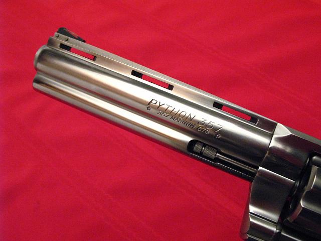 Colt - Python .357 Magnum 6-Inch...Electroless Nickel...Like New In Box ...