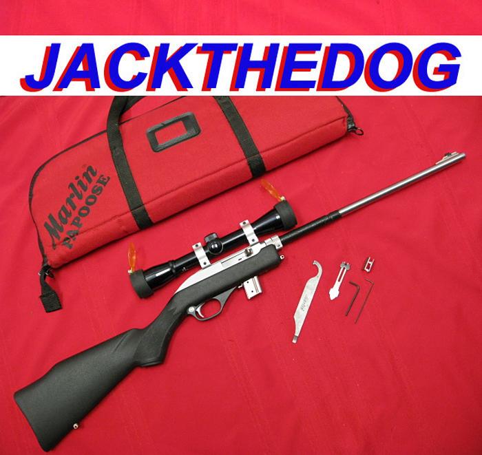 Marlin - 70pss Papoose Stainless .22lr Lightweight Takedown...No Resv ...