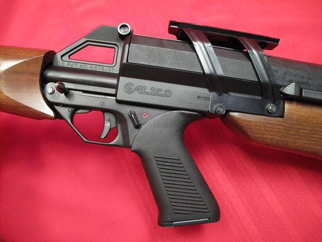 Calico - Model 105 Sporter Walnut Stock .22 Lr Semi-Auto W/ Two 100-Rd ...