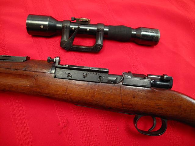 Swedish - M41b Sniper Rifle W/ Ajack 4x90 Scope & Can....Good Shape, C ...