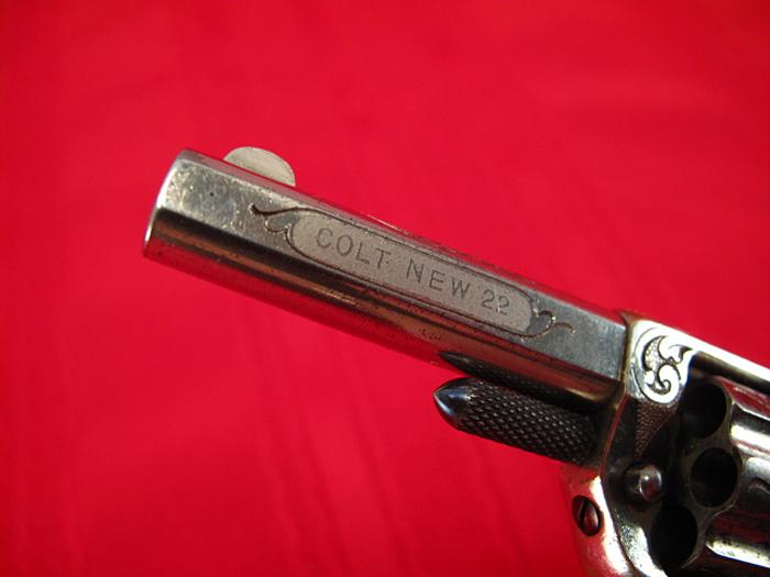 Colt - New Line .22 Revolver Made 1876....Factory Engraved W/ Ivory ...