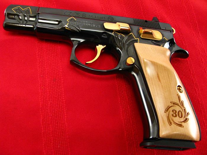 Cz - Model 75 30th Anniversary 9mm...Engraved W/ Gold Accents...Brand ...