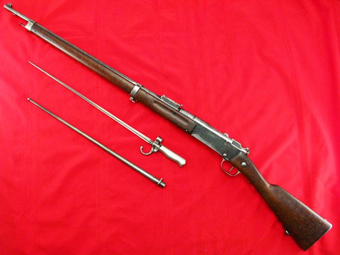 French - 1886/93 Lebel Antique Wwi Battle Rifle...W/ Cruciform Bayonet ...