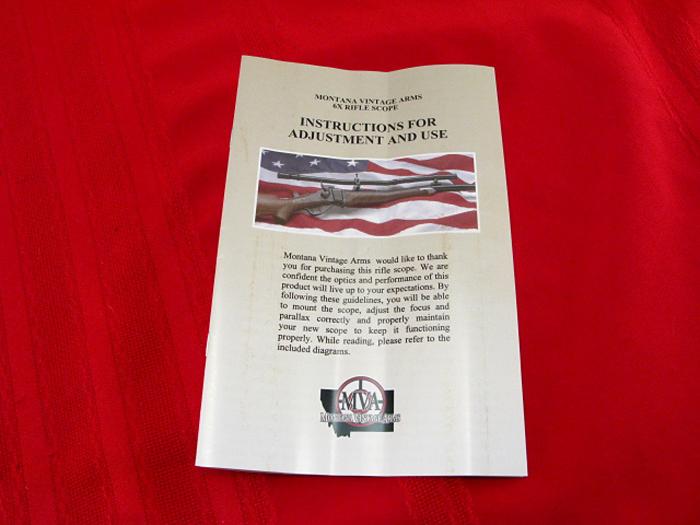 Montana Vintage Arms - Mva Series 3000 28`` 6x Scope, Creedmore Mounts ...