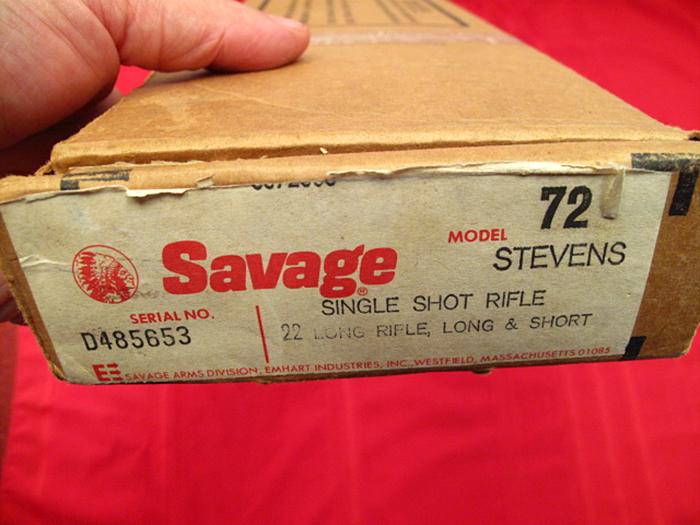 Savage - Stevens 'Crackshot' Model 72 Falling Block...22 S, L , Lr ...