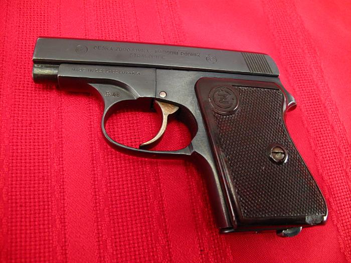 Cz - Model 1945 .25 Acp Dao Pocket Pistol...Mfd. 1948...Nice Shape, C&R ...