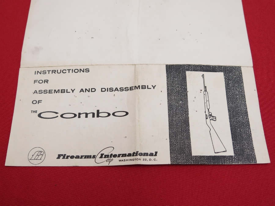 Unique Model L 'Combo' .22 Lr Pistol And Semi-Auto Rifle...Unusual For ...