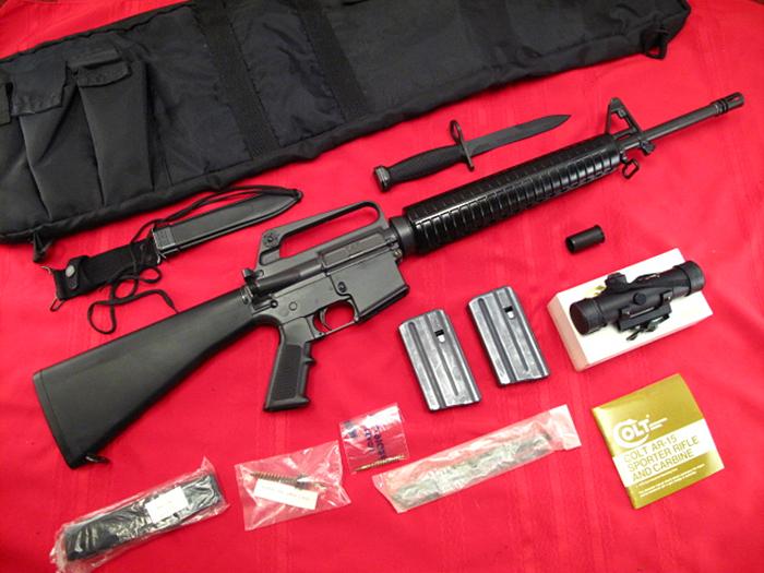 Colt - Ar-15 A2 Sporter Ii (R6500) Pre-Ban W/ Bayonet, Colt Scope ...