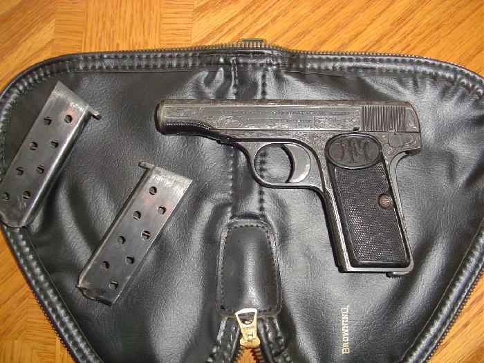 Browning (Fn) 1910/55 Fn Browning Engraved For Sale at GunAuction.com ...