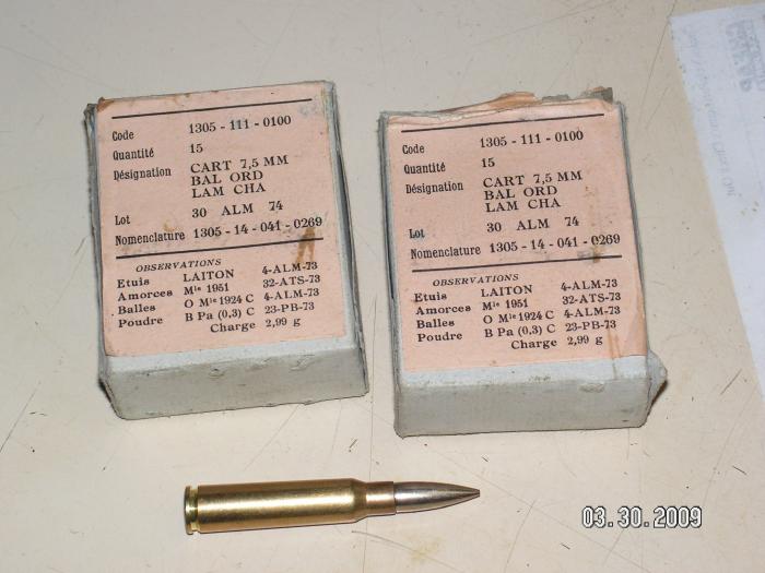 French Military 7.5x54 Ammo For Sale at GunAuction.com - 9063157